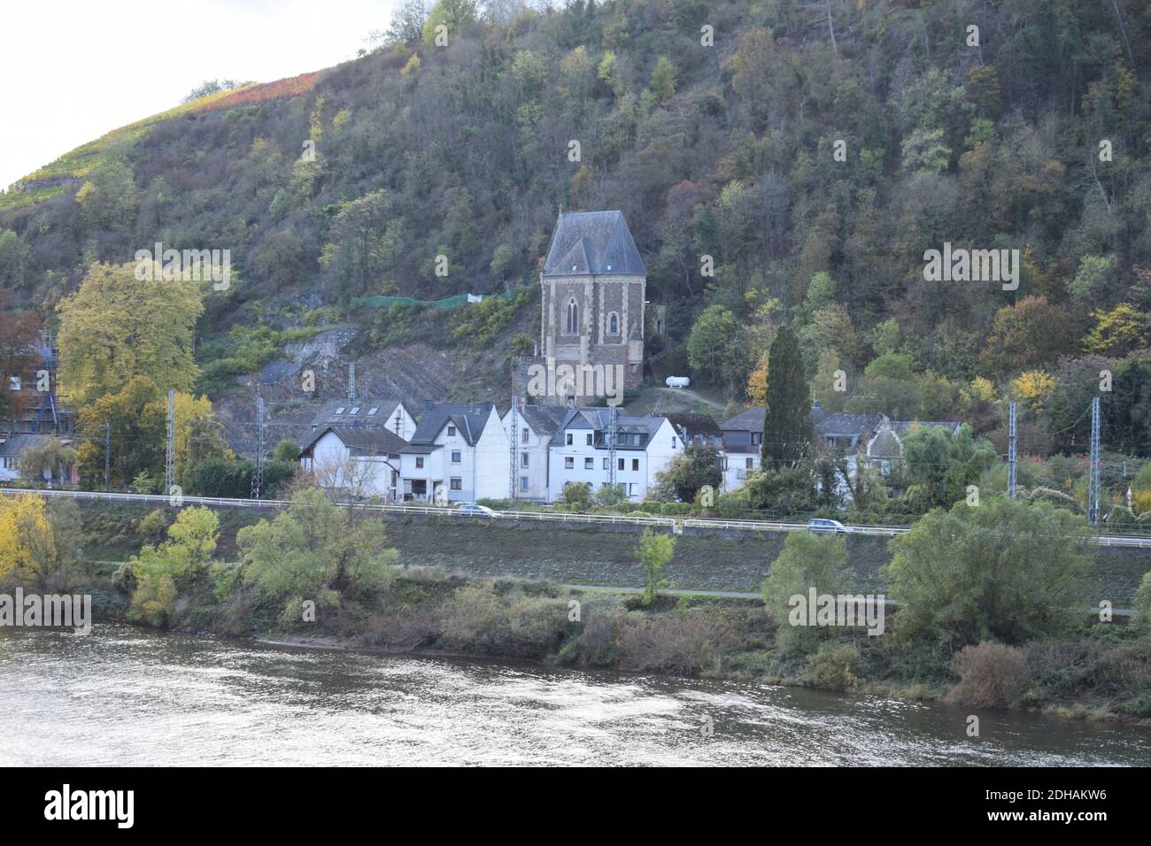 autumn colors in Mosel valley near Niederfell Stock Photo - Alamy