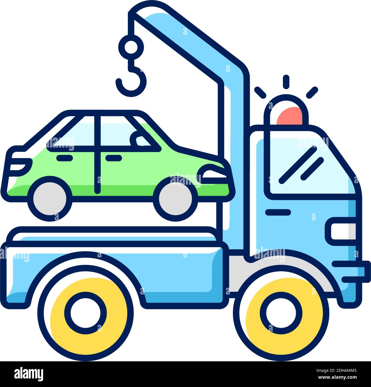 Truck Towing Car Clip Art