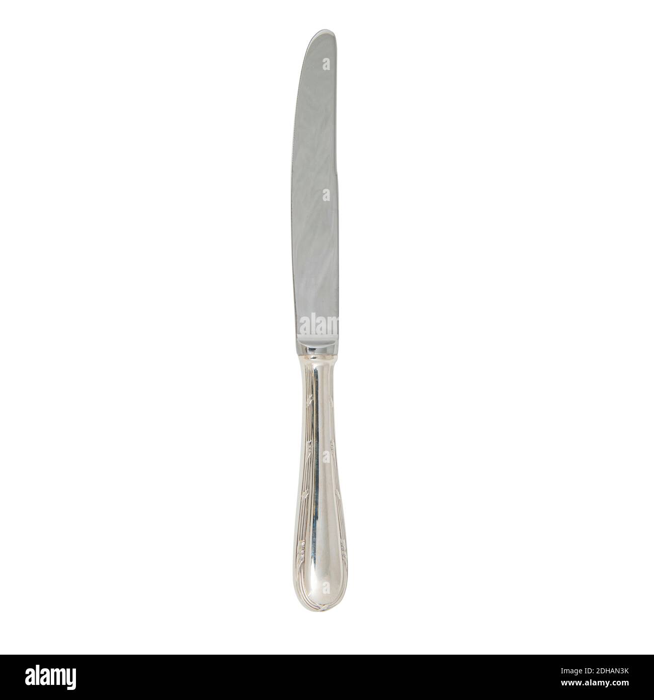 luxury silver table knife isolated Stock Photo - Alamy