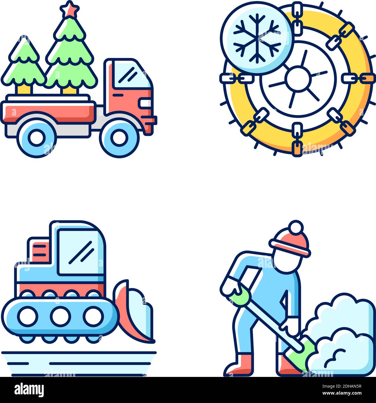 Contour plowing Stock Vector Images - Alamy