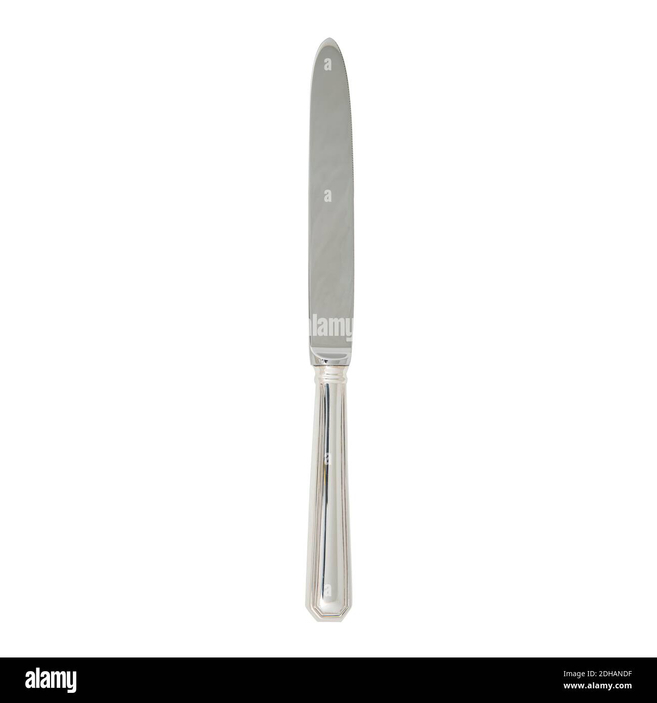 luxury silver table knife isolated Stock Photo - Alamy