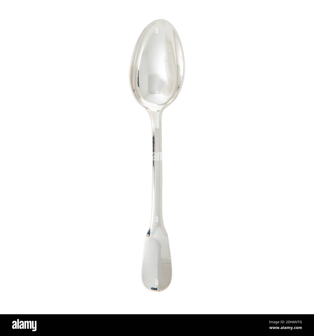 luxury silver dinner spoon isolated Stock Photo - Alamy