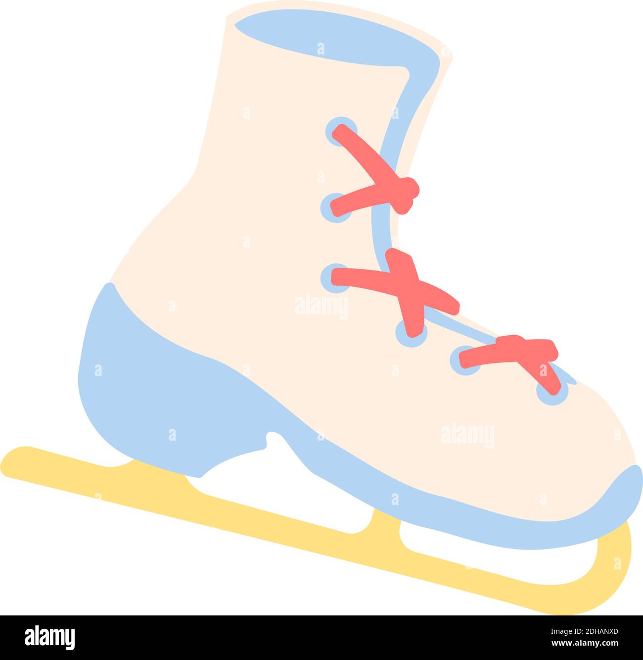 Ice skate boot icon cartoon hi-res stock photography and images - Alamy