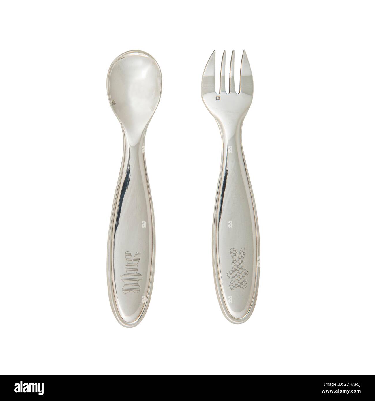 luxury silver dinner spoon isolated Stock Photo - Alamy