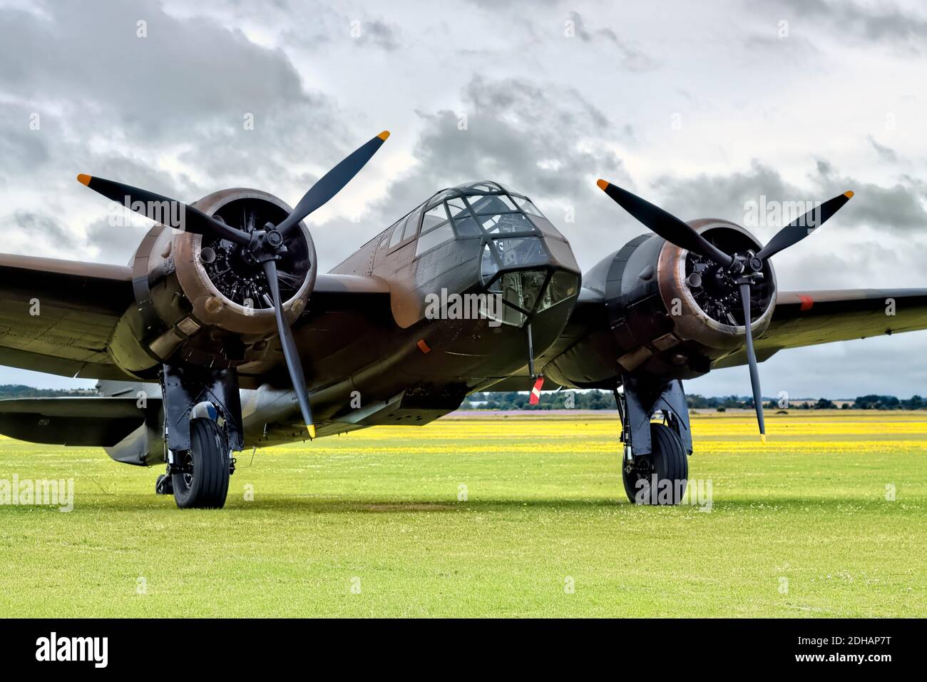 Bristol Blenheim Mk1 parked on Duxford airfield Stock Photo - Alamy