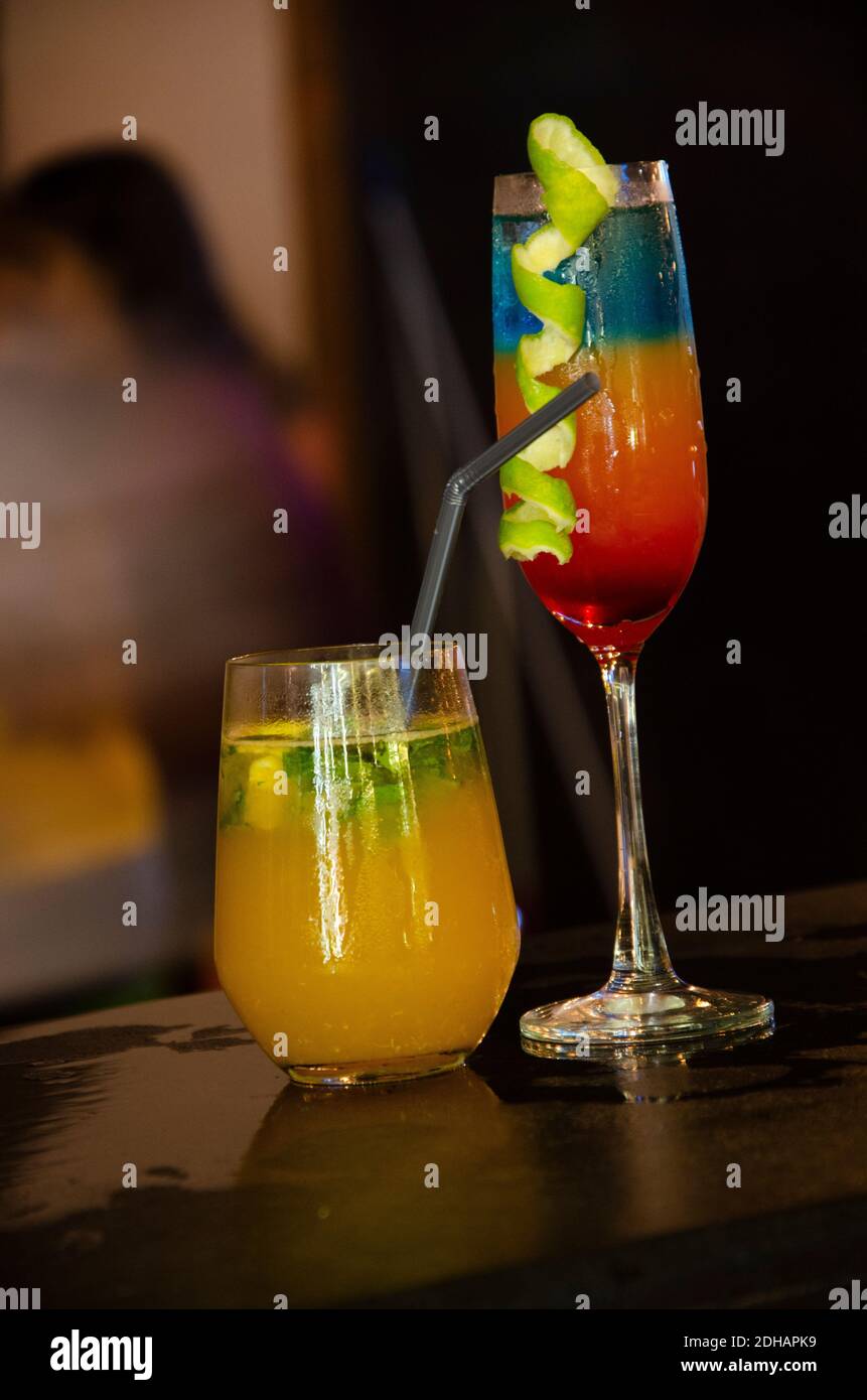 Mexican Bloody Beer with Spicy Rim and Tomato Juice served with Lime ...