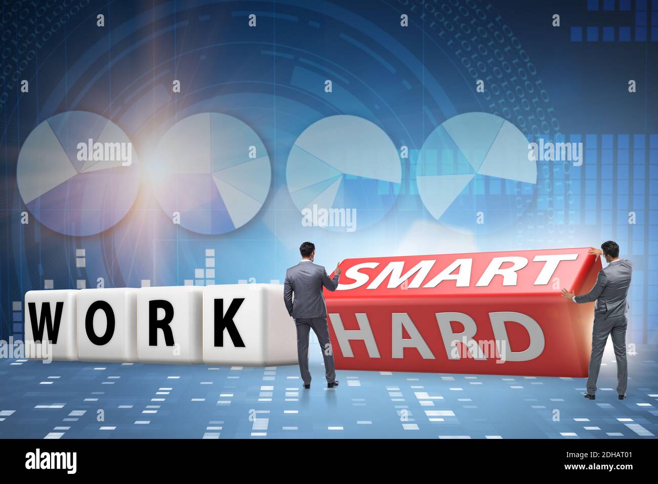 Concept of working smart not hard Stock Photo - Alamy