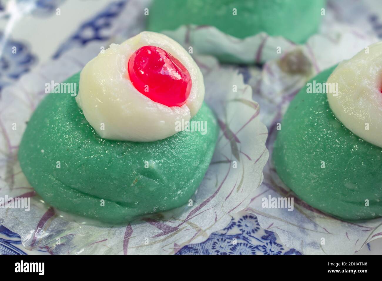 Typical Sicilian pastry: "cassate mignon" (marzipan and ricotta ...