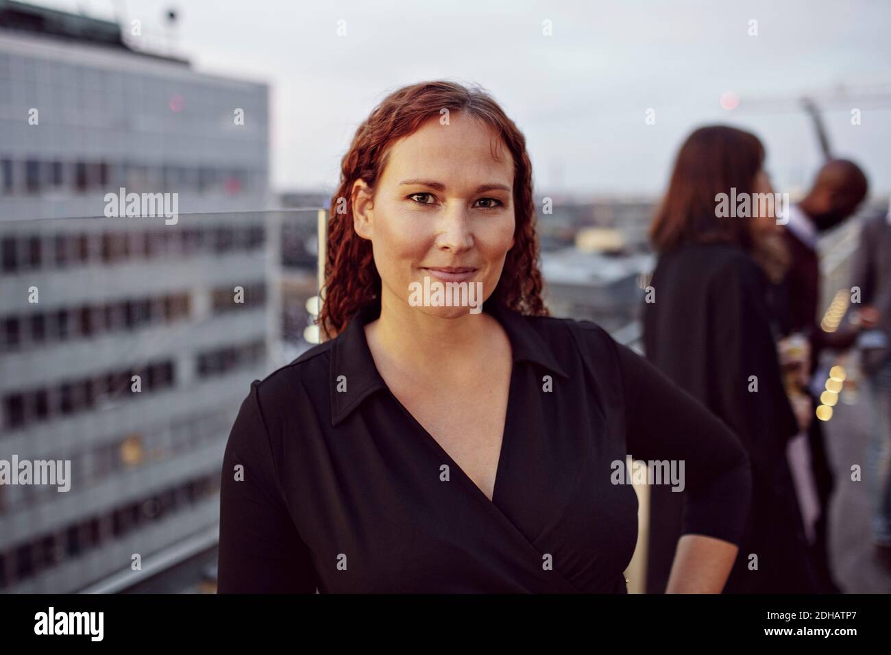 Office terrace standing hi-res stock photography and images - Alamy