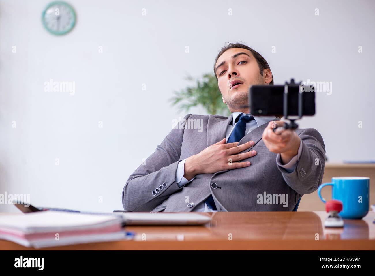 Employee filming hi-res stock photography and images - Alamy