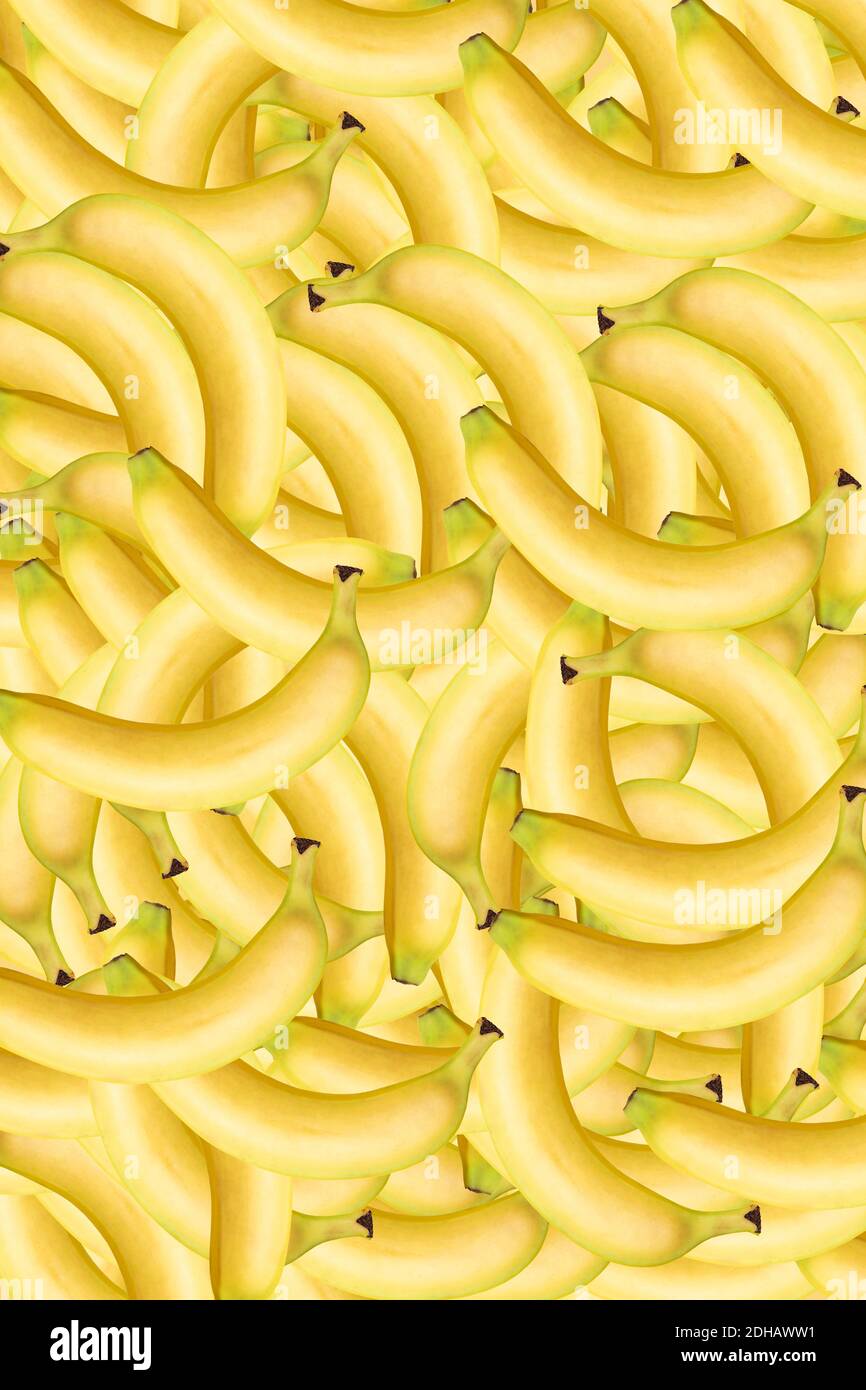 Universal beautiful yellow background from ripe bananas. Abstract ...