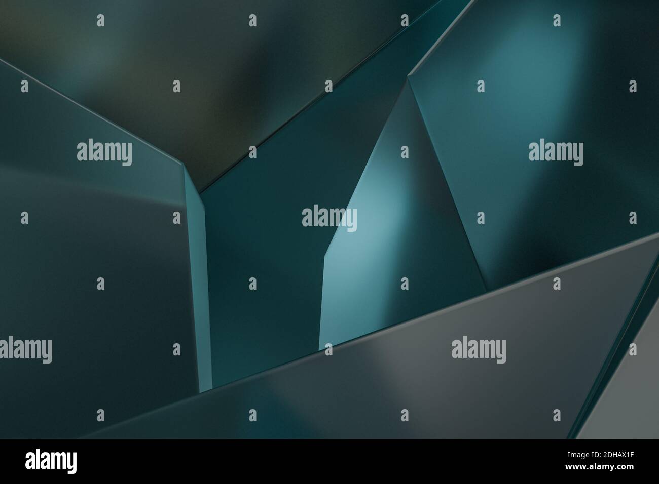 The broken pieces of the crystal pieces, 3d rendering. Computer digital ...