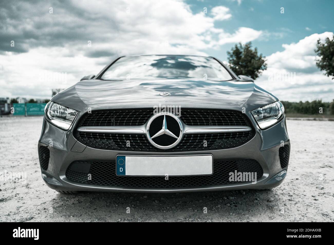 BOEBLINGEN, GERMANY - Dec 06, 2020: Mercedes Benz Daimler in Front of ...