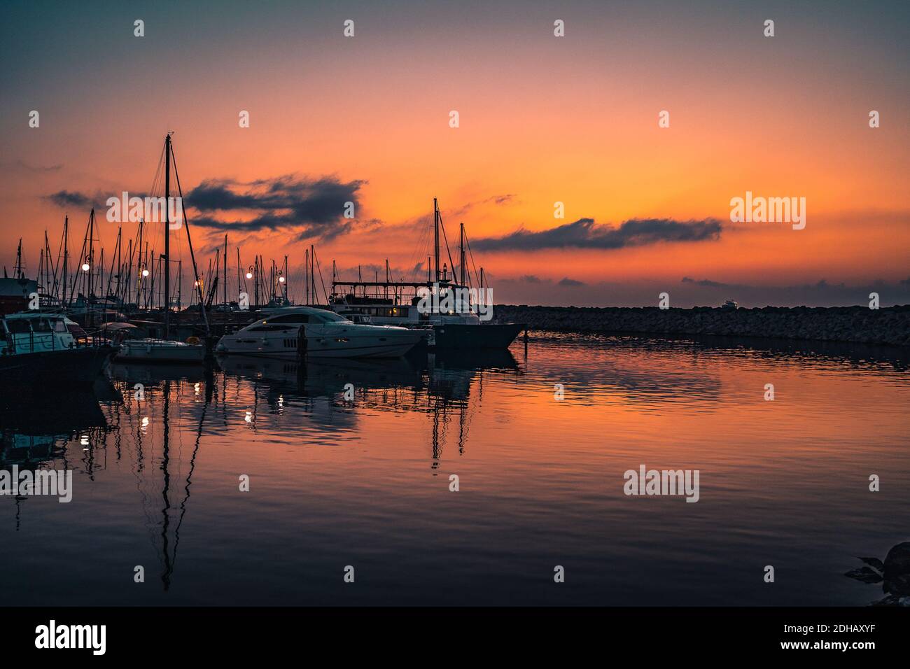 Beautiful Harbor At Sunset Marblehead Harbor