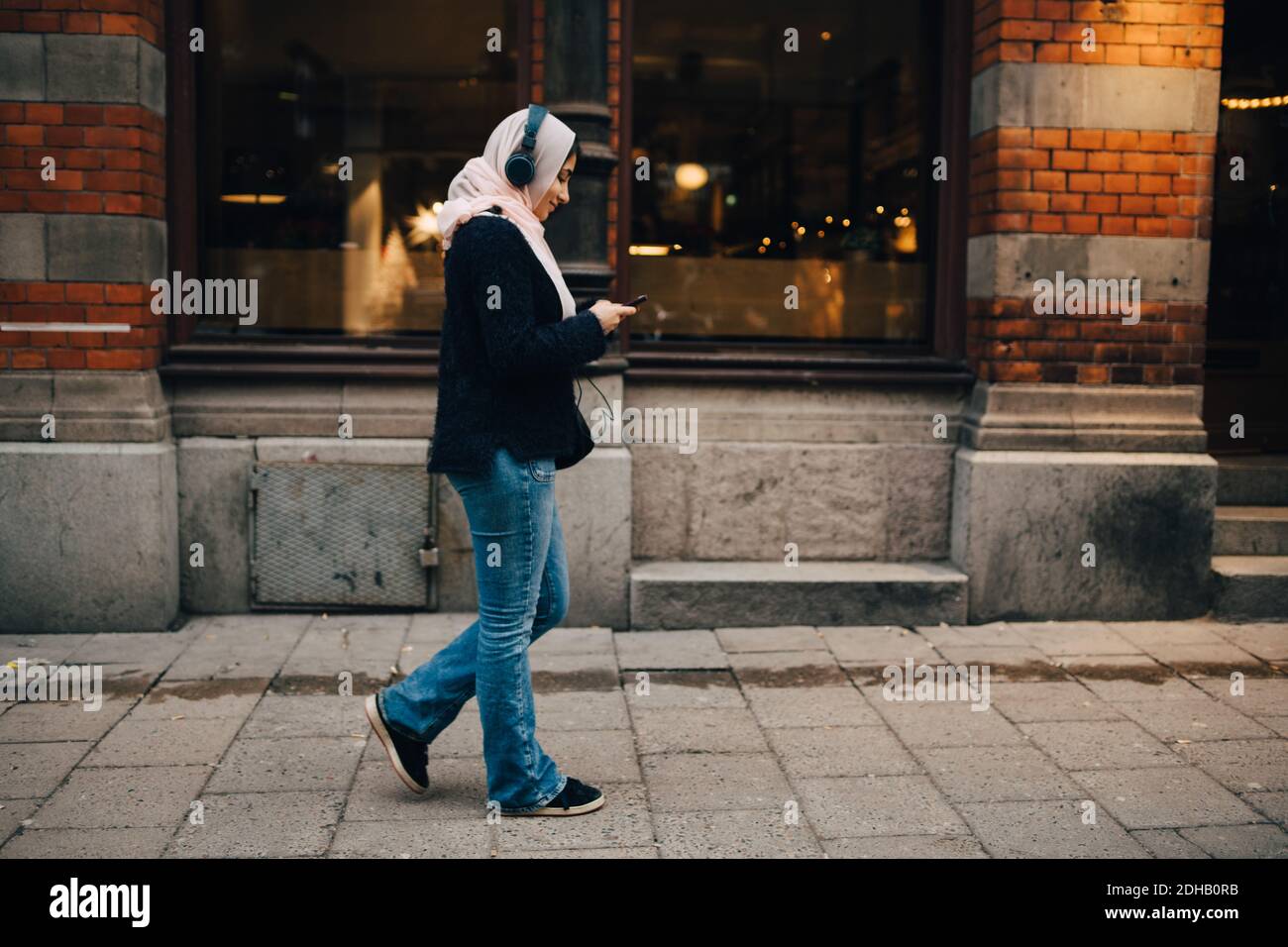 City Sidewalk Side View