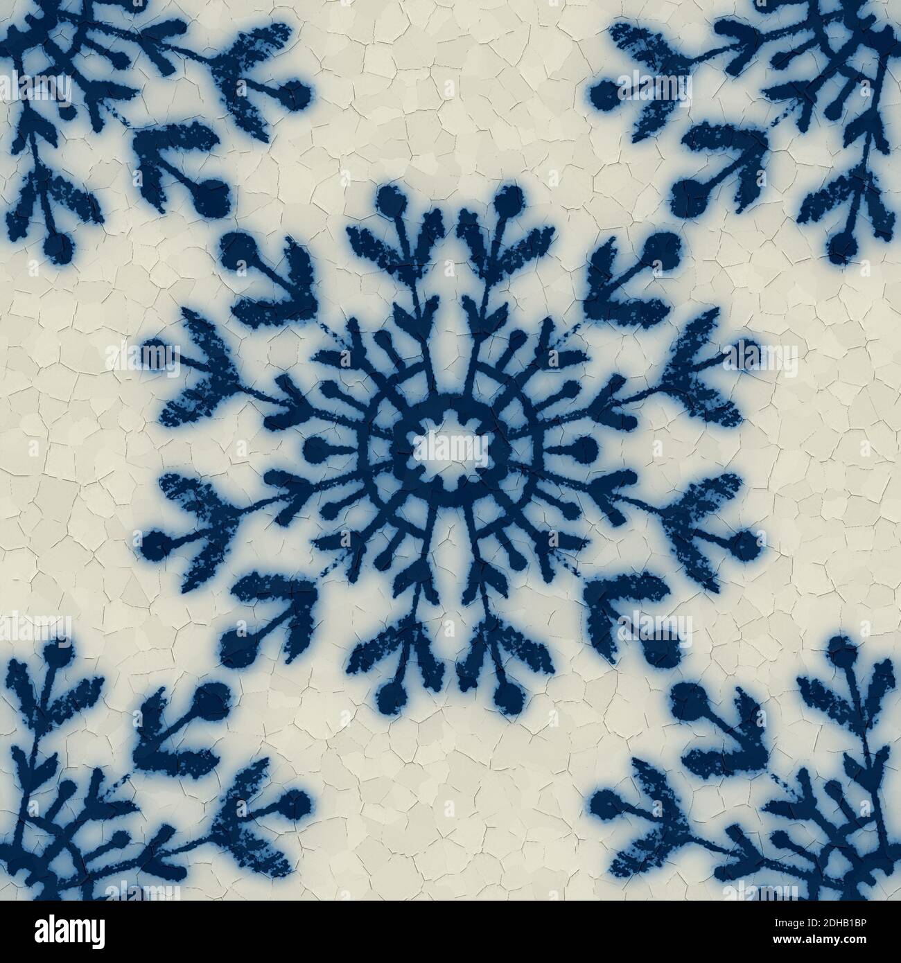 Seamless cracked blue and white ceramic design Stock Photo - Alamy