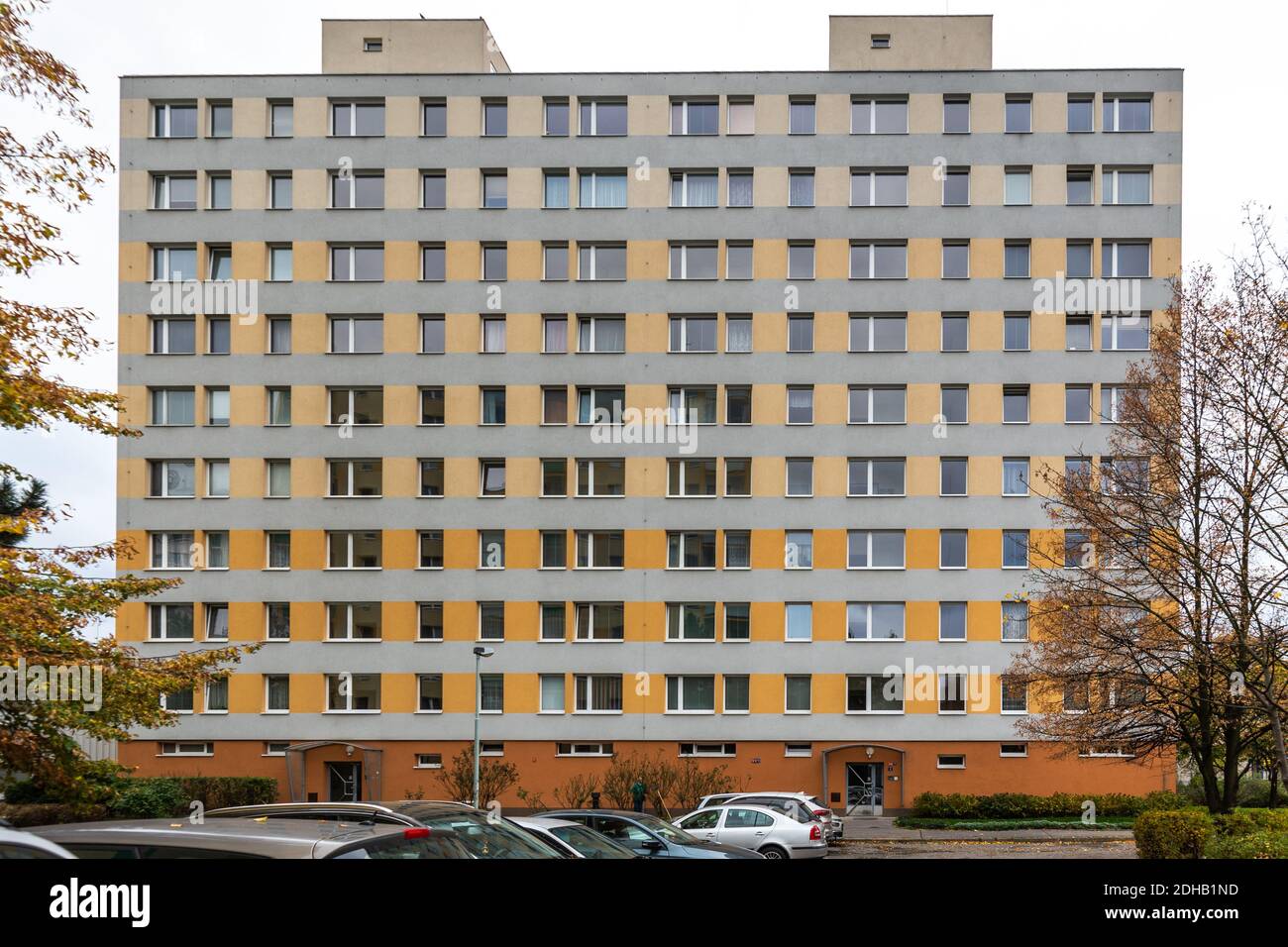 Prague. Czech Republic. 01/12/2020. Panelaks or buildings constructed ...
