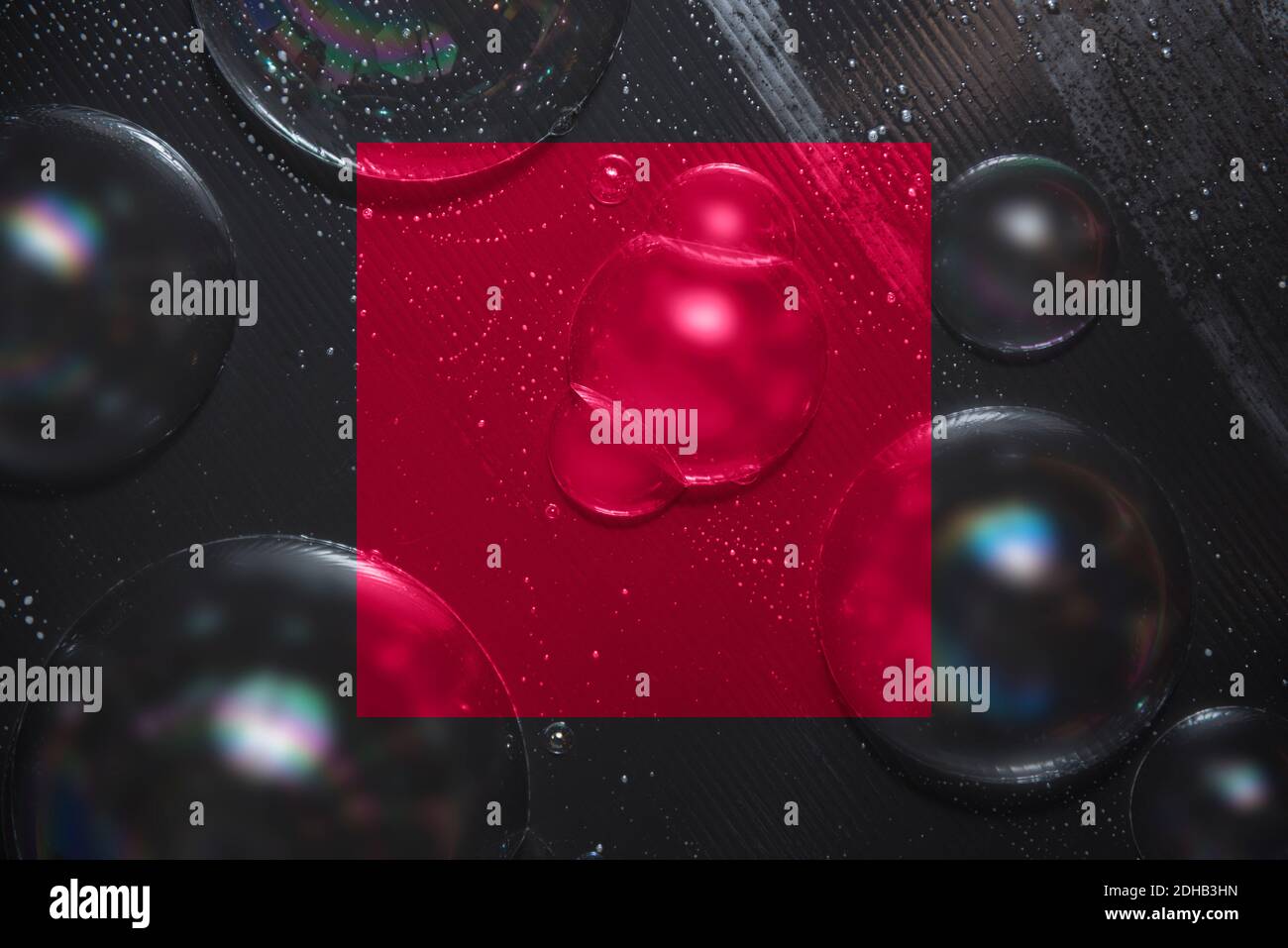 Abstract artwork colored with colors from the Pantone 2021 colors ...