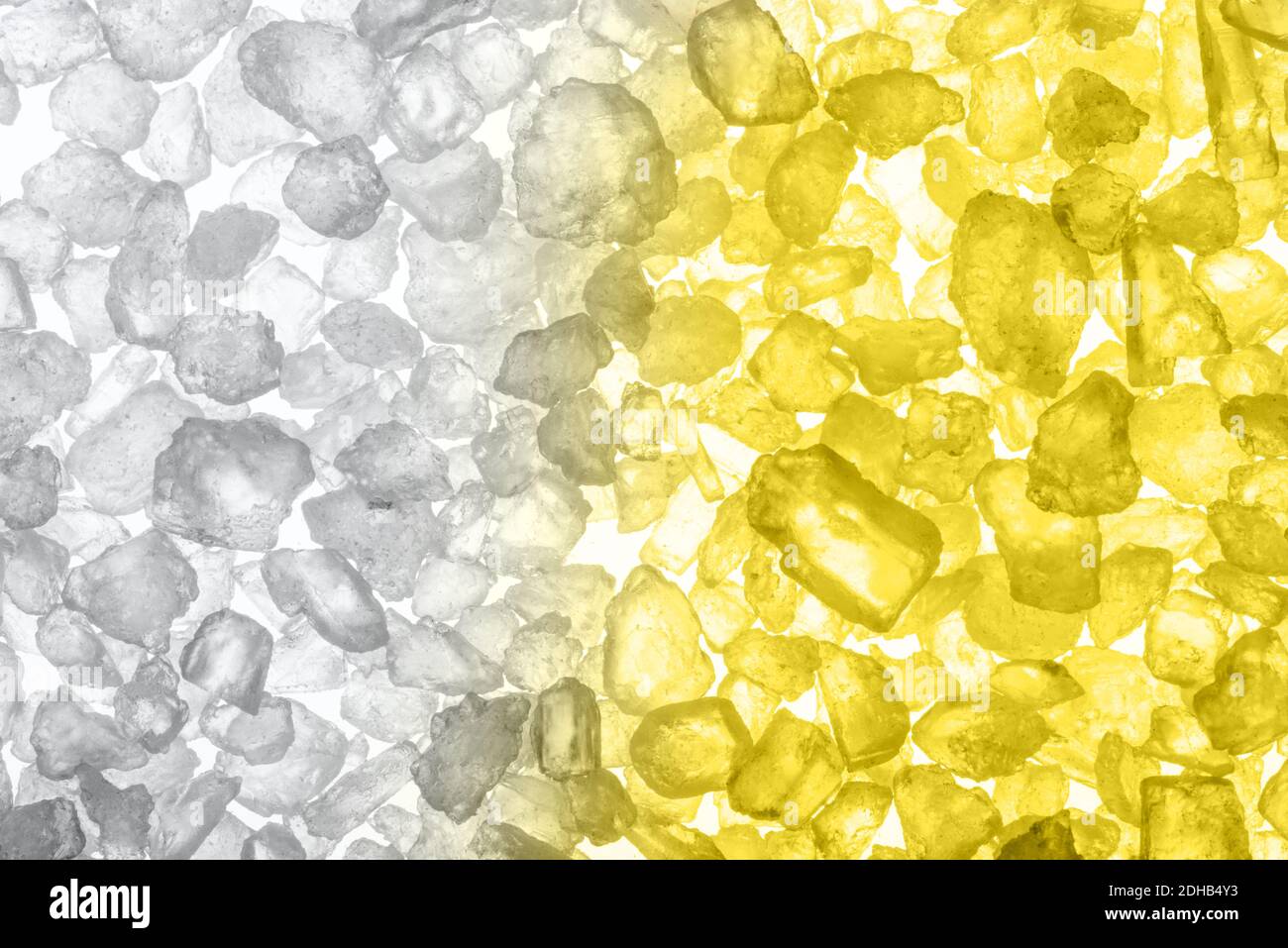 Image of sea salt tinted in gray and yellow Stock Photo - Alamy