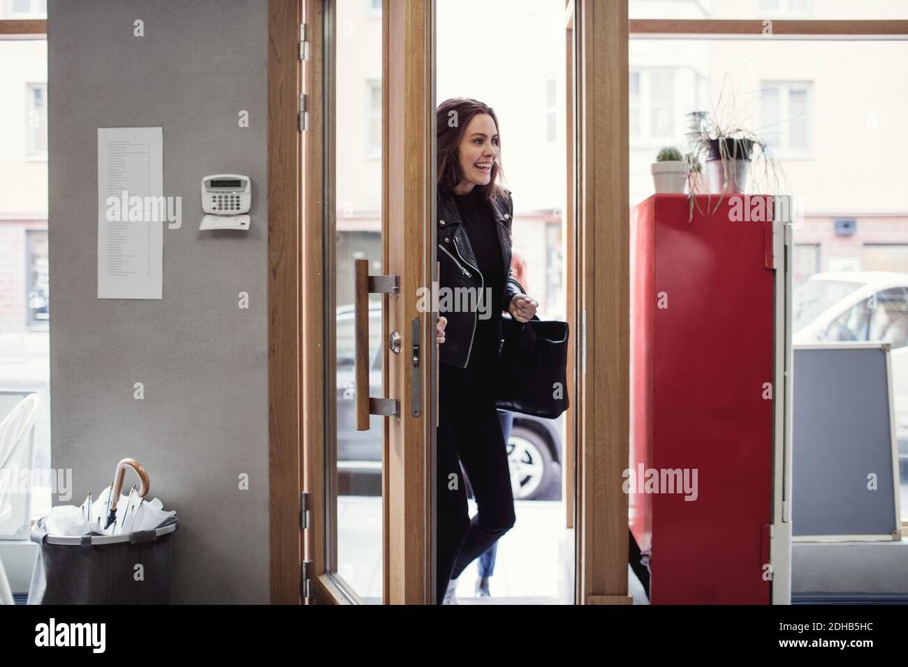 Entering through the door hi-res stock photography and images - Alamy