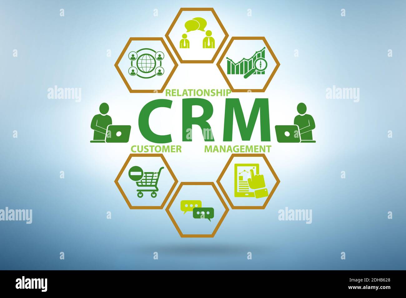 Customer Relationship Management concept illustration Stock Photo - Alamy
