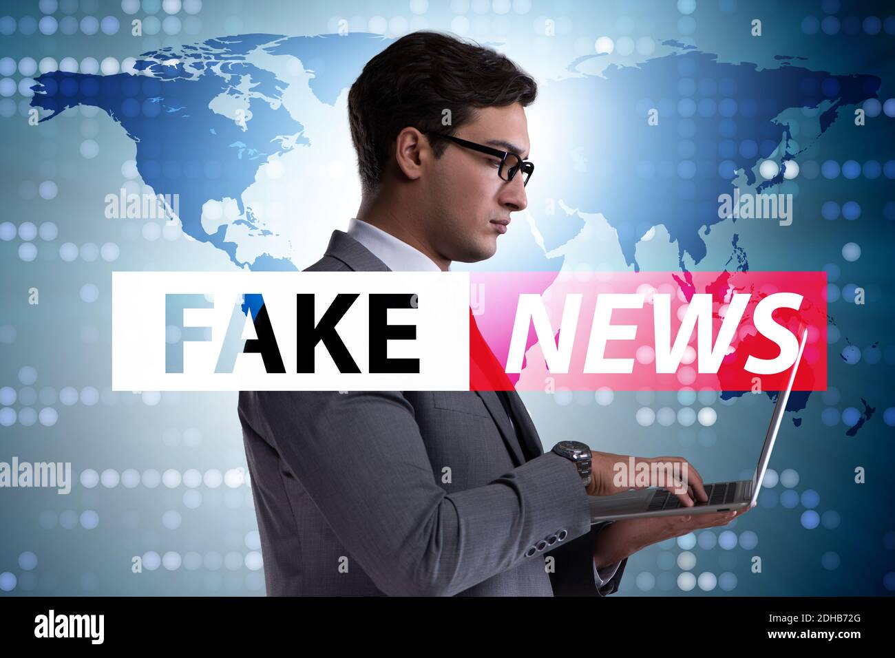 Fake news concept in information manipulation concept Stock Photo - Alamy