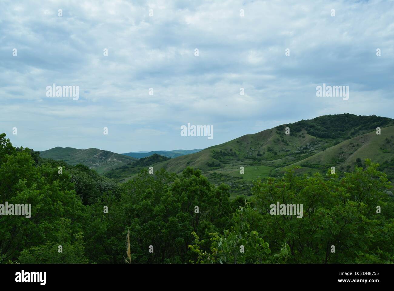 View of the hills in spring. Beautiful nature landscape Stock Photo - Alamy