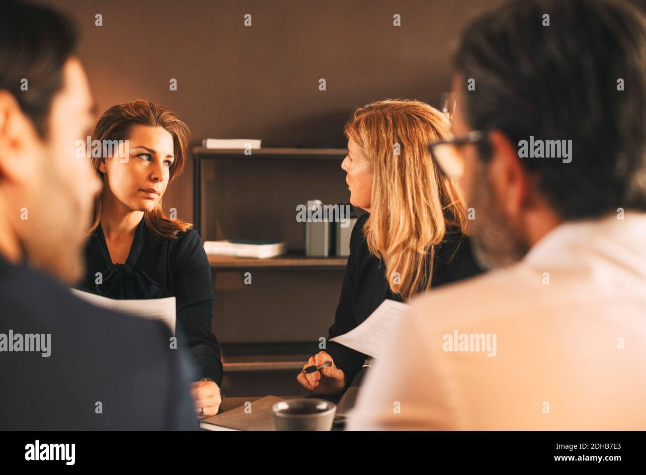 Lawyers arguing in meeting at office board room Stock Photo - Alamy