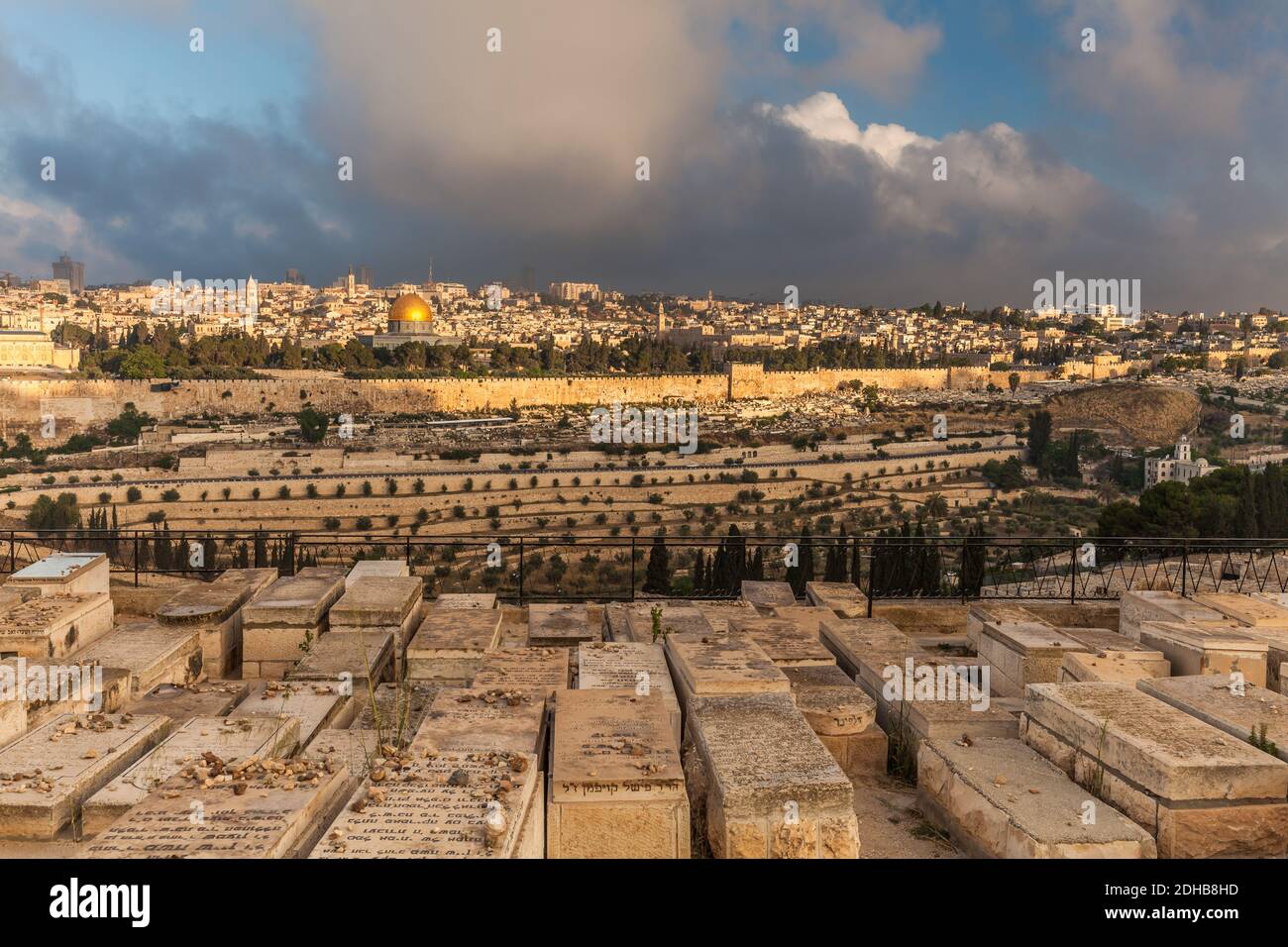 JERUSALEM, ISRAEL - CIRCA MAY 2018: wonderful panorama of the city of ...