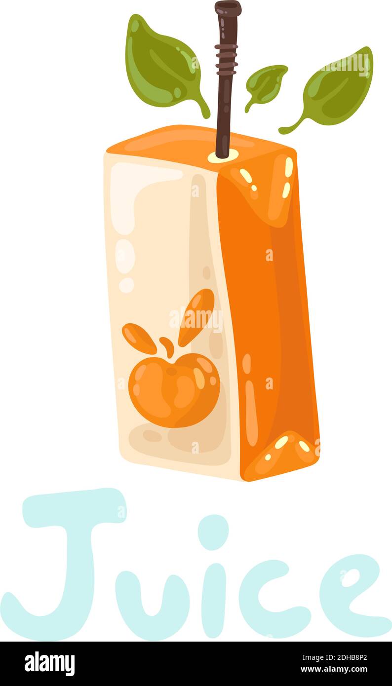 Juice cartoon carton Stock Vector Images - Alamy