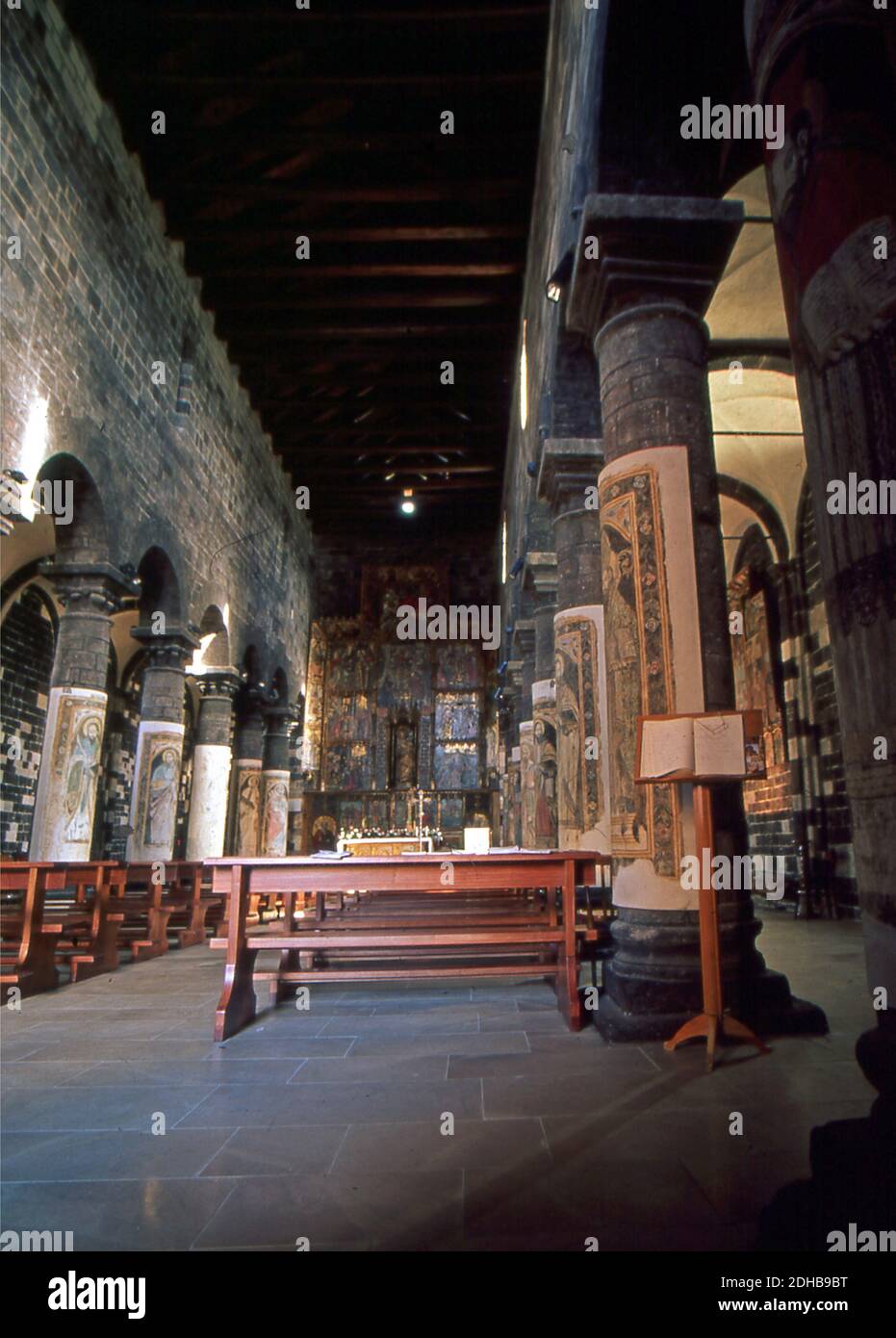 Ardara, Sardinia, Italy. Santa Maria del Regno church (scanned from ...