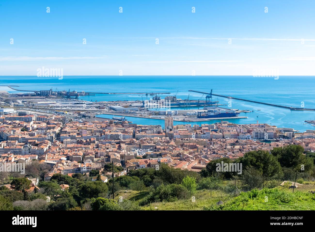 Aerial panorama port sete hi-res stock photography and images - Alamy