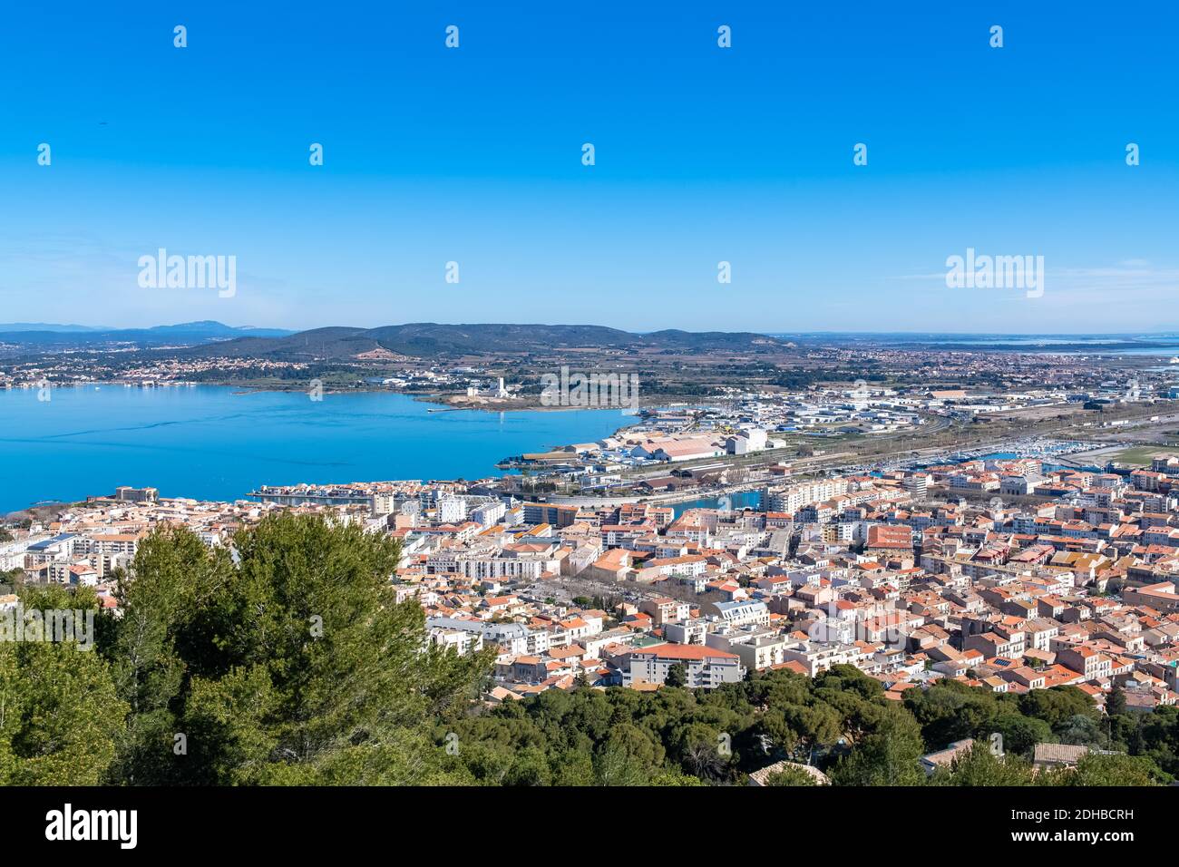 Aerial panorama port sete hi-res stock photography and images - Alamy