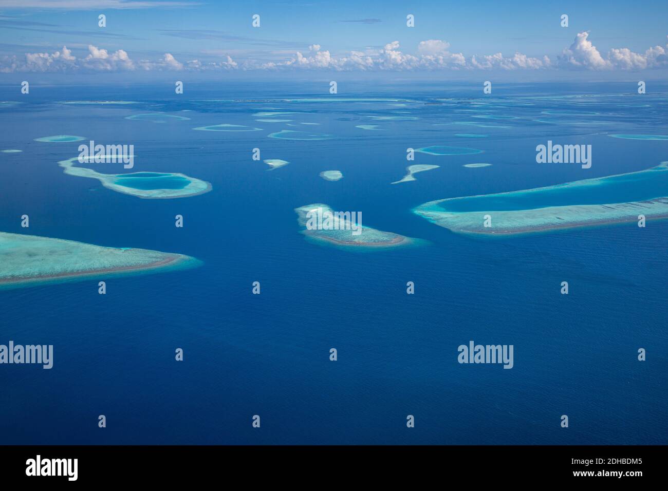 Aerial view of Maldives atolls is the world top beauty. Maldives ...