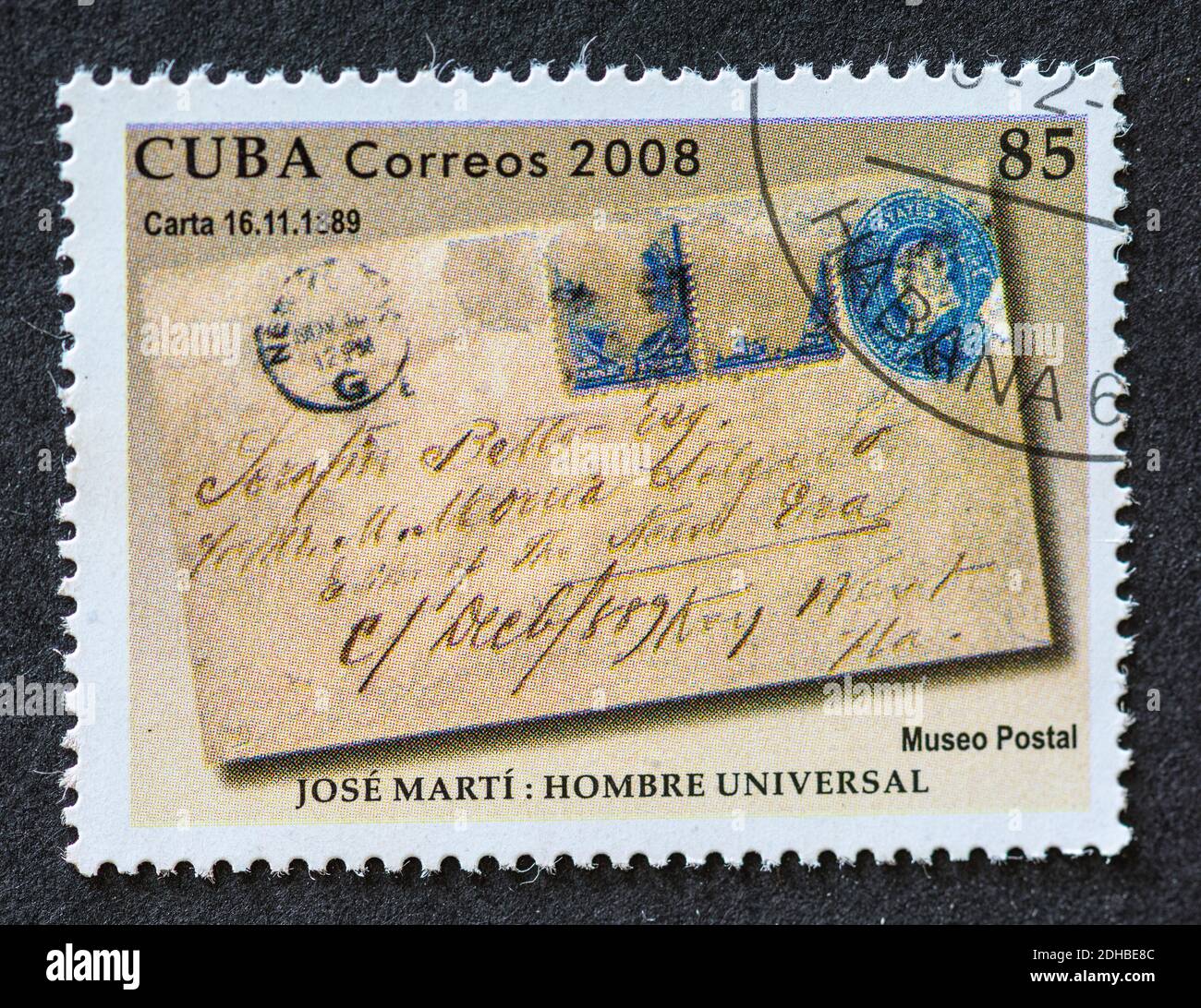 Vintage Cuban postal stamp, Cuba Stock Photo - Alamy