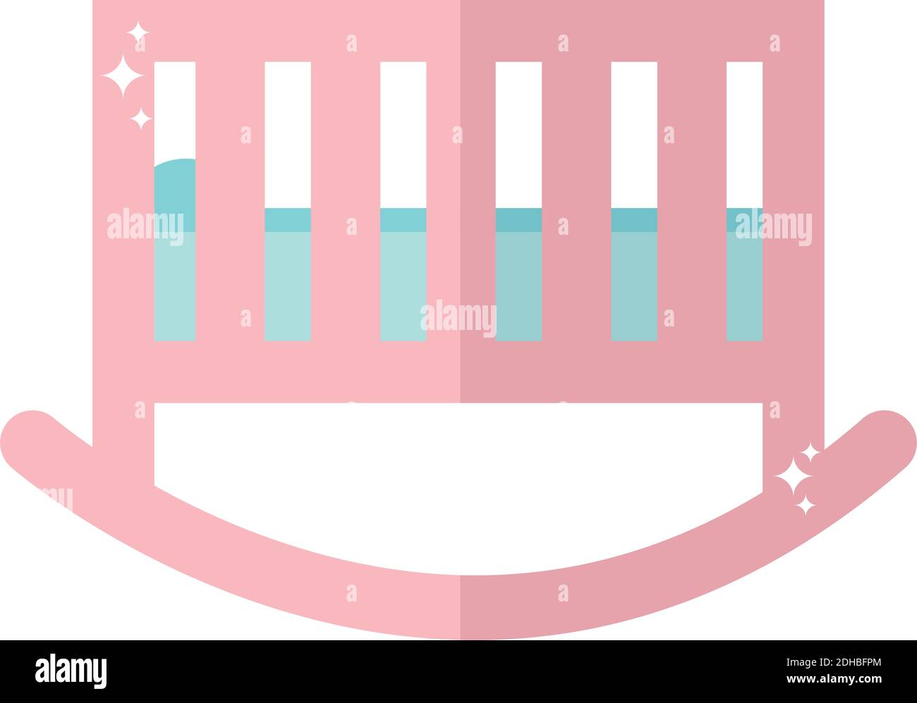 baby cradle on a white background Stock Vector Image & Art - Alamy