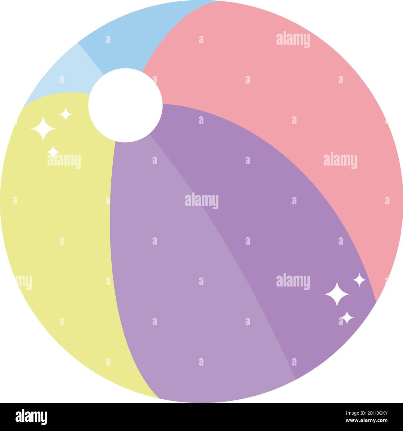 ball with purple, yellow, pink and blue color Stock Vector Image & Art ...