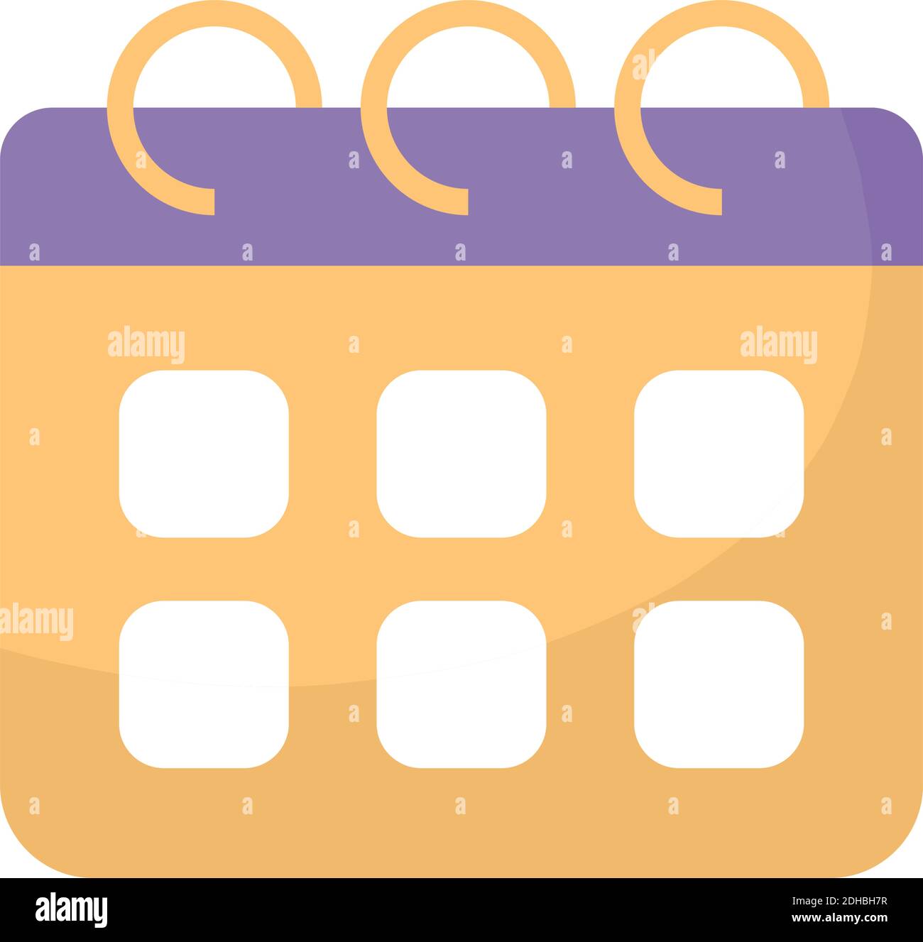 Calender with yellow background Stock Vector Images - Alamy