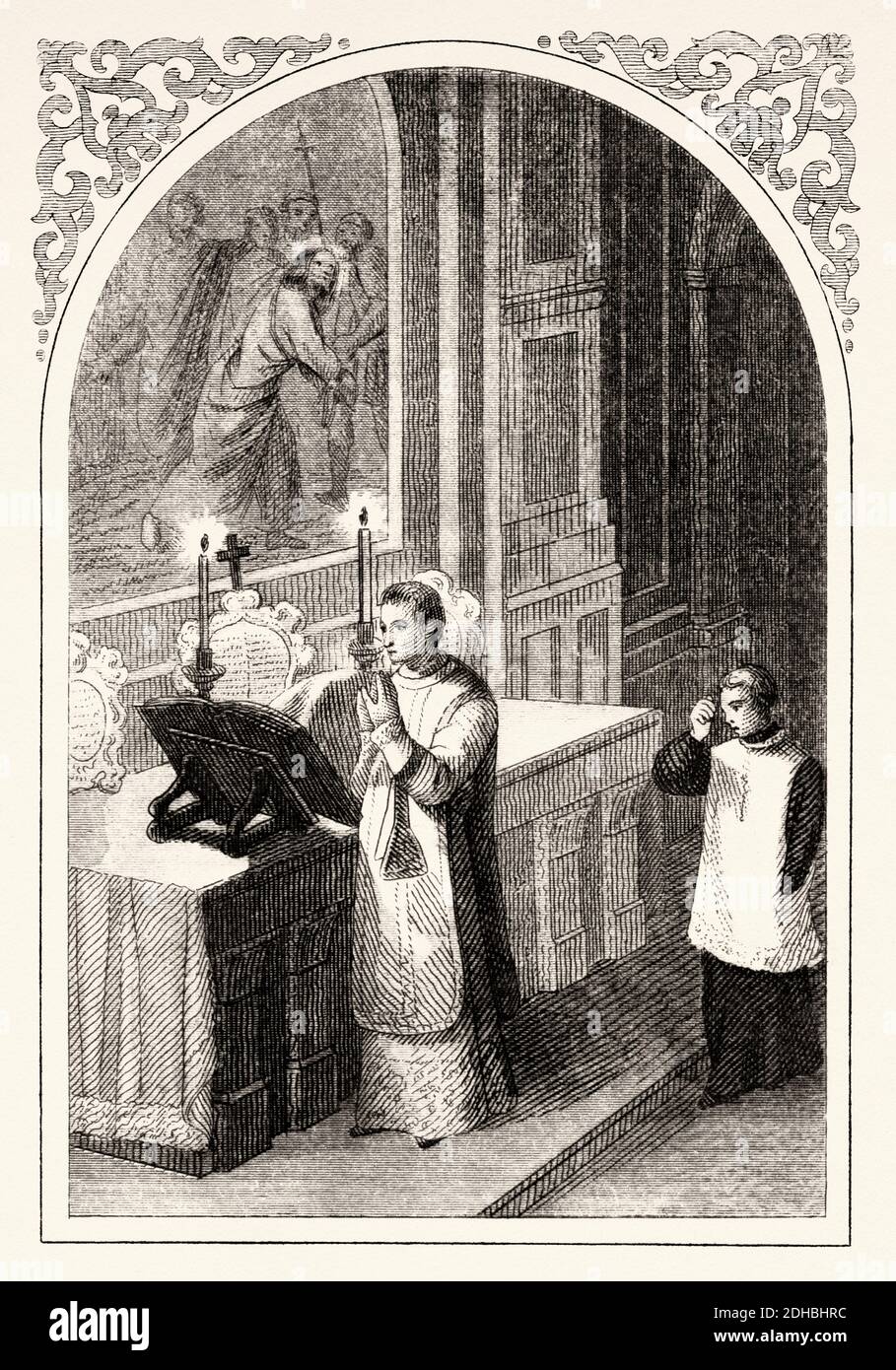 Ceremony of the reading of the Gospel in the Holy Mass of the Catholic ...