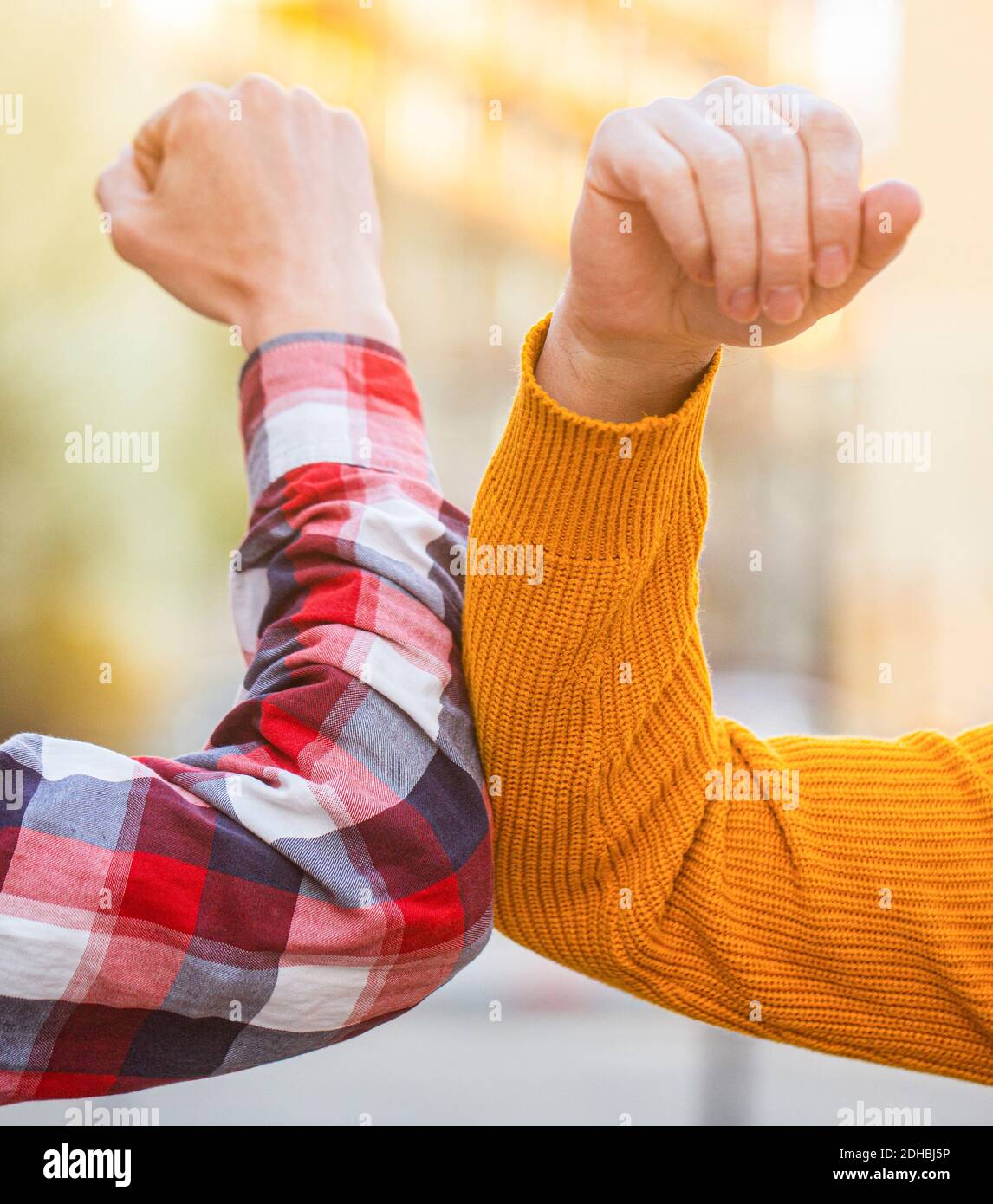 Elbows shake hi-res stock photography and images - Alamy