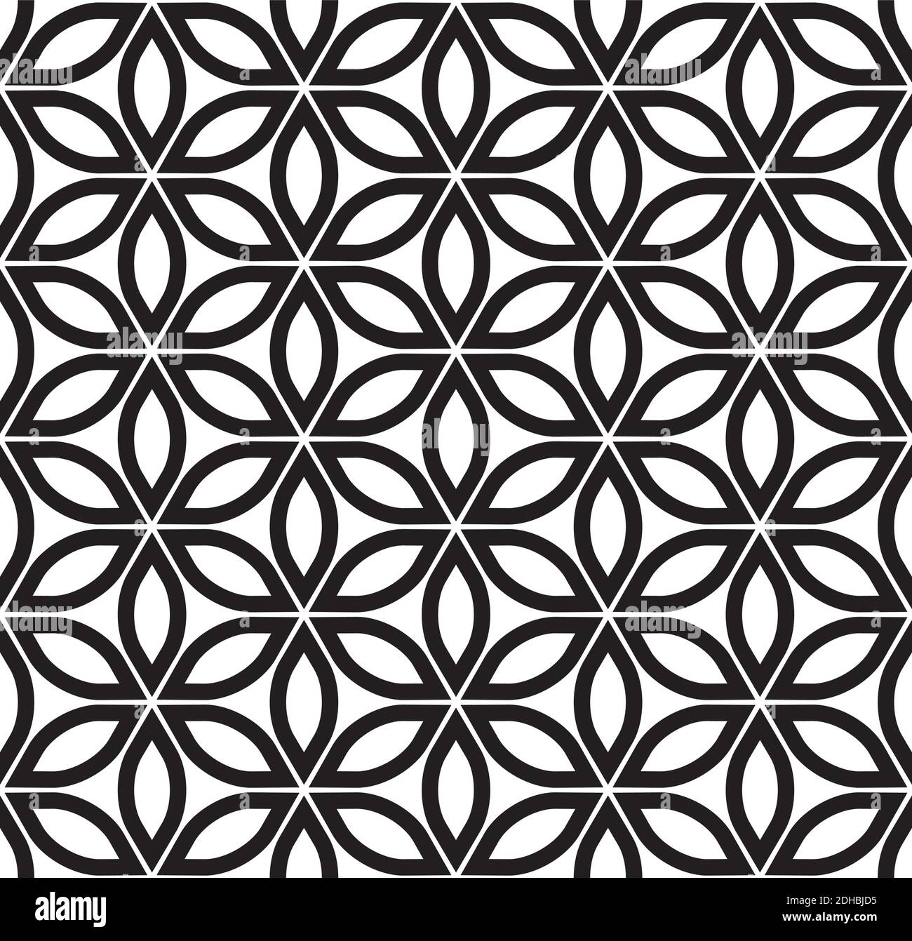 Geometric flower pattern hi-res stock photography and images - Alamy