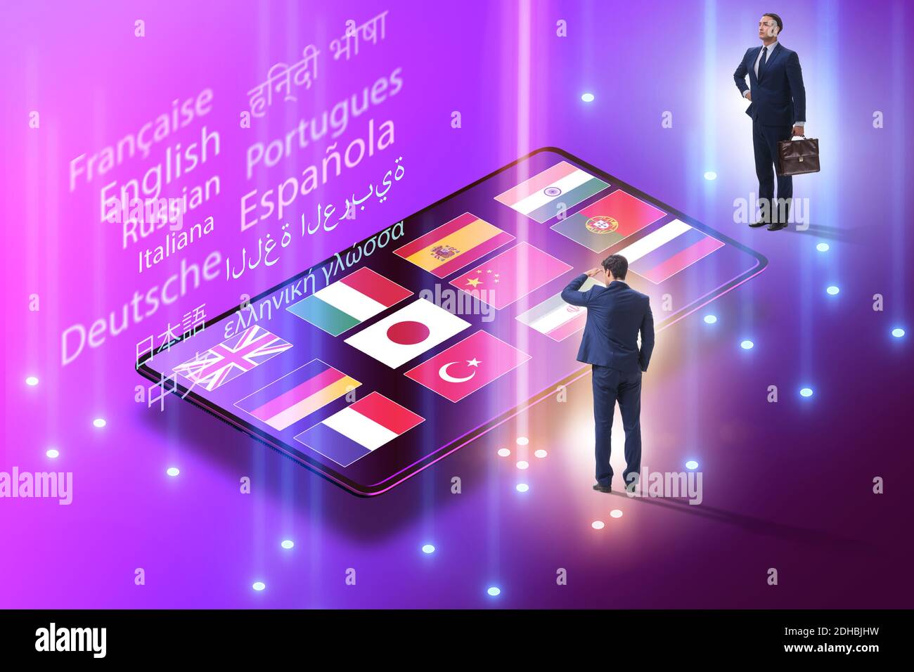 Language foreign man computer hi-res stock photography and images - Alamy