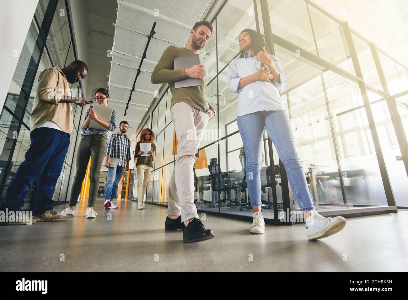 Diverse people walk together hi-res stock photography and images - Alamy