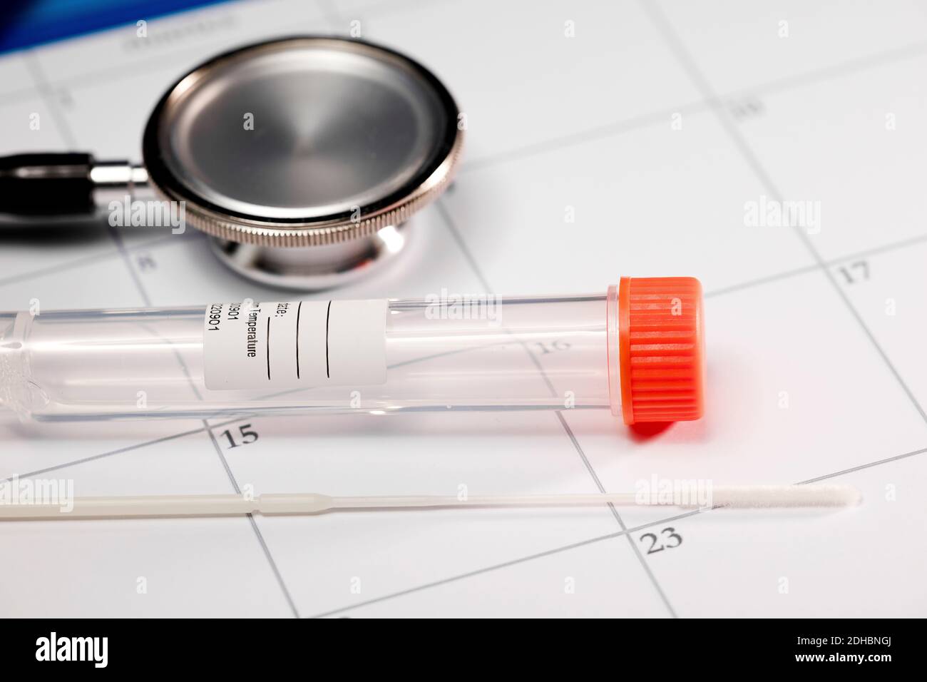 SARS COV-2 (covid-19) antigen detection test, swab and transport vial ...
