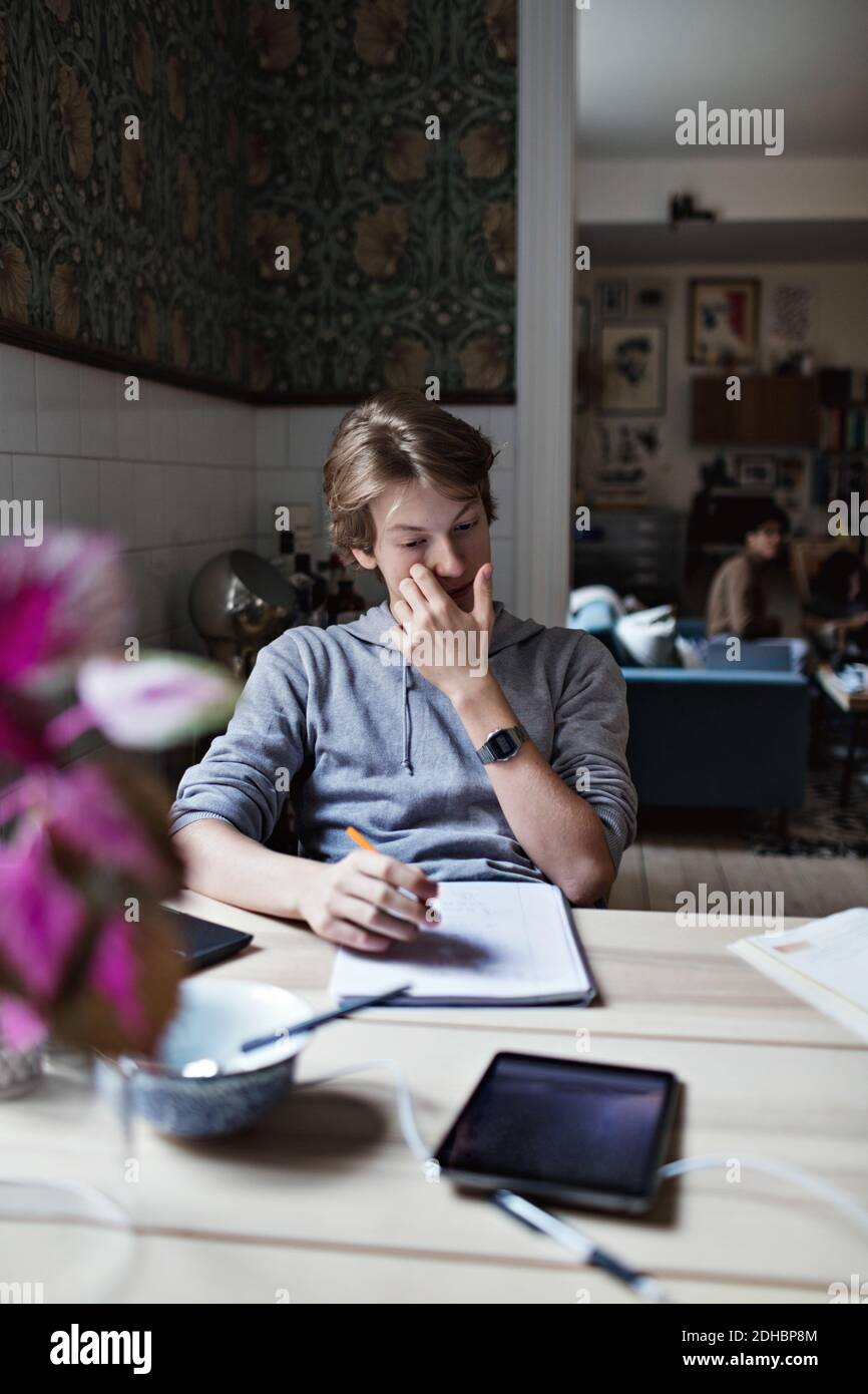 16 17 doing homework hi-res stock photography and images - Alamy