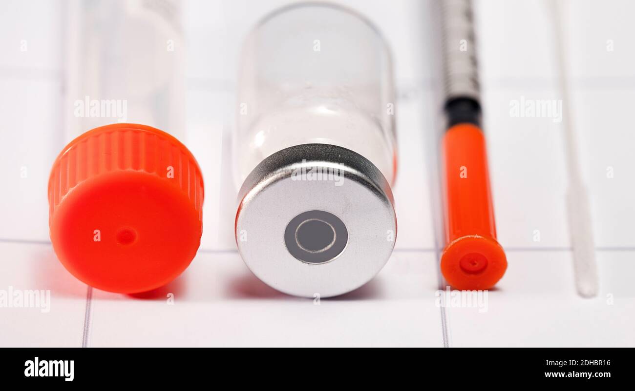 SARS COV-2 (covid-19) antigen detection test, transport vial with ...