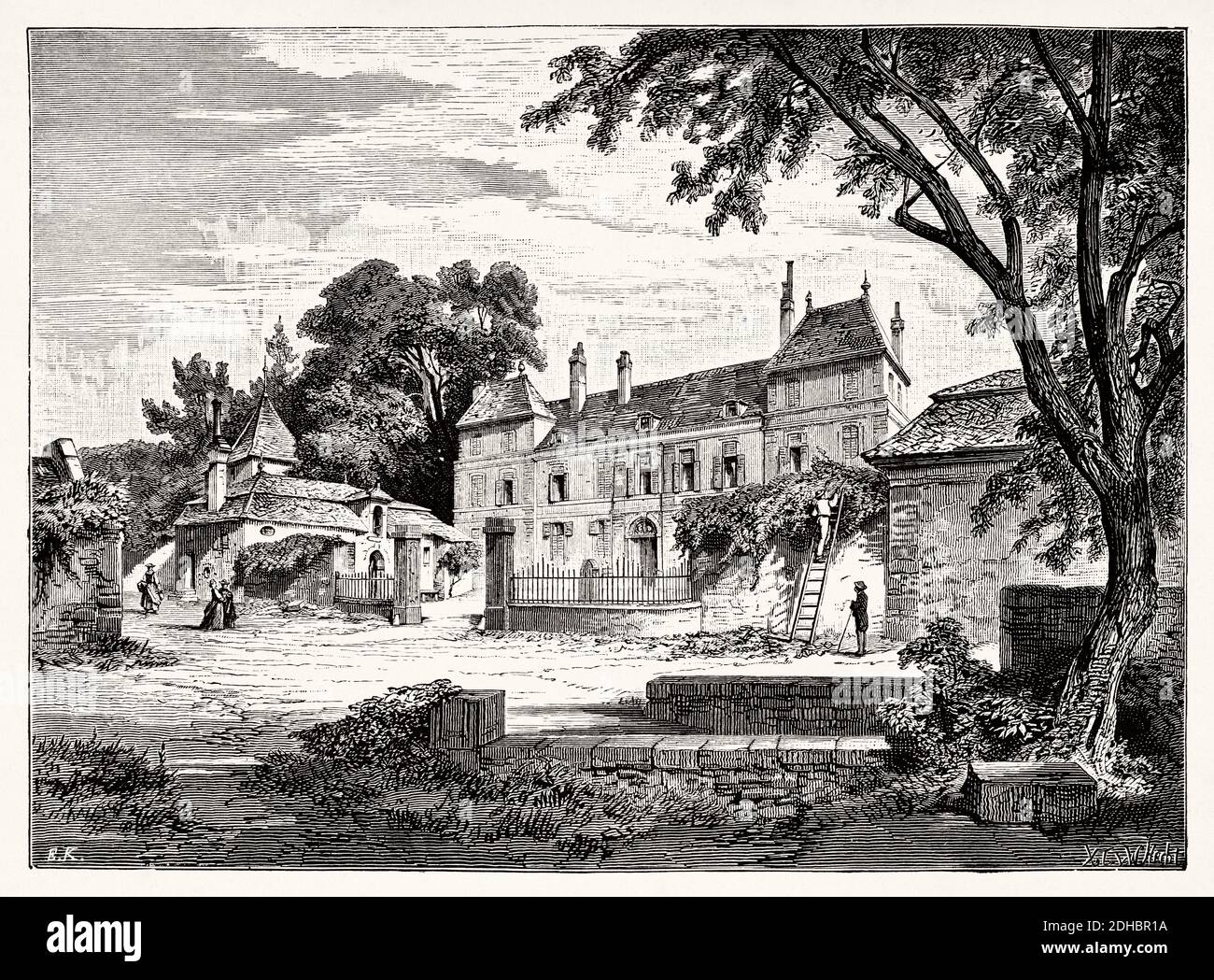 Chateau de Coppet. Castle of Coppet, Canton of Vaud. Switzerland. Old ...