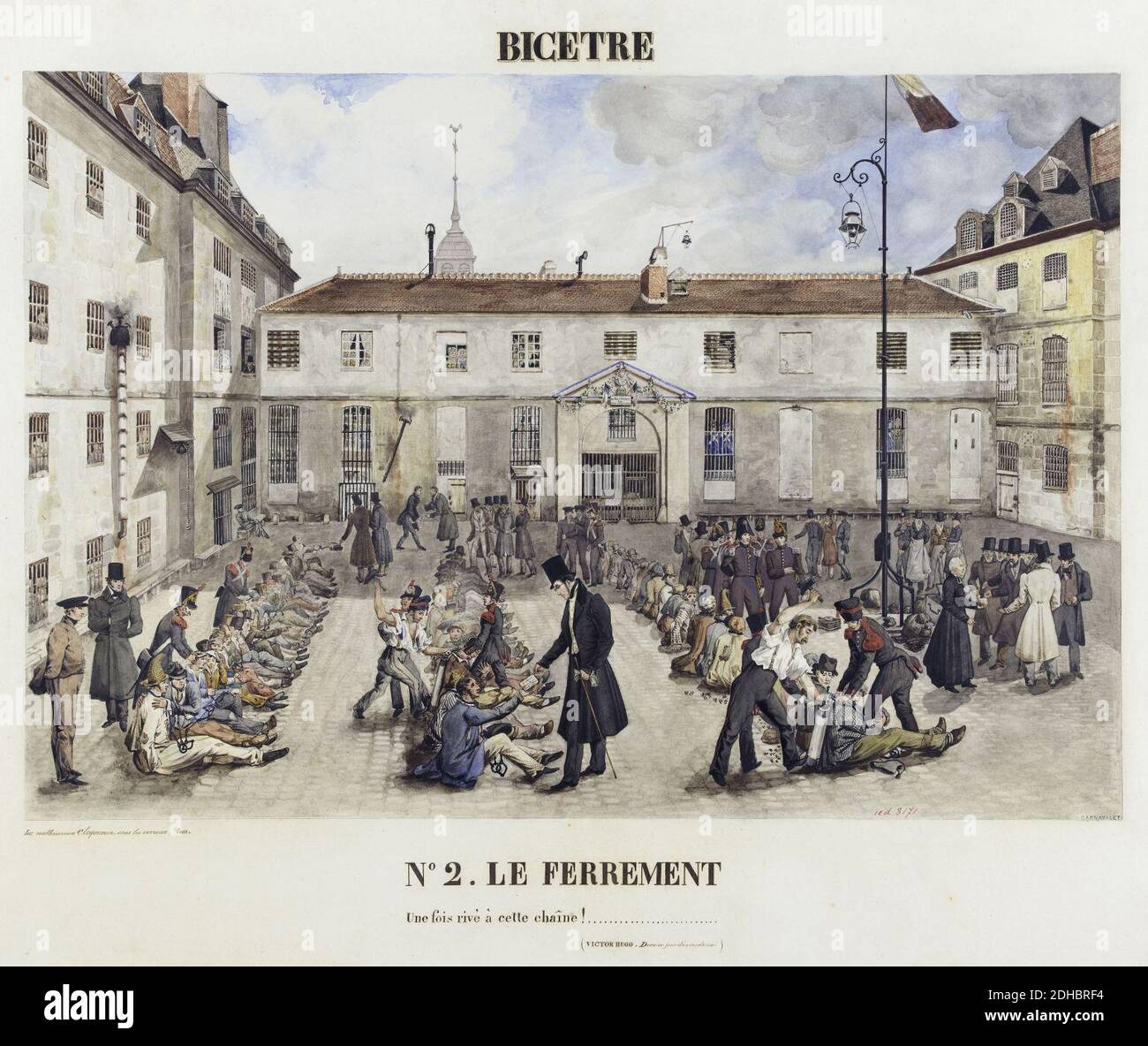 La prison de Bicêtre à Gentilly - le ferrement des forçats Stock Photo ...