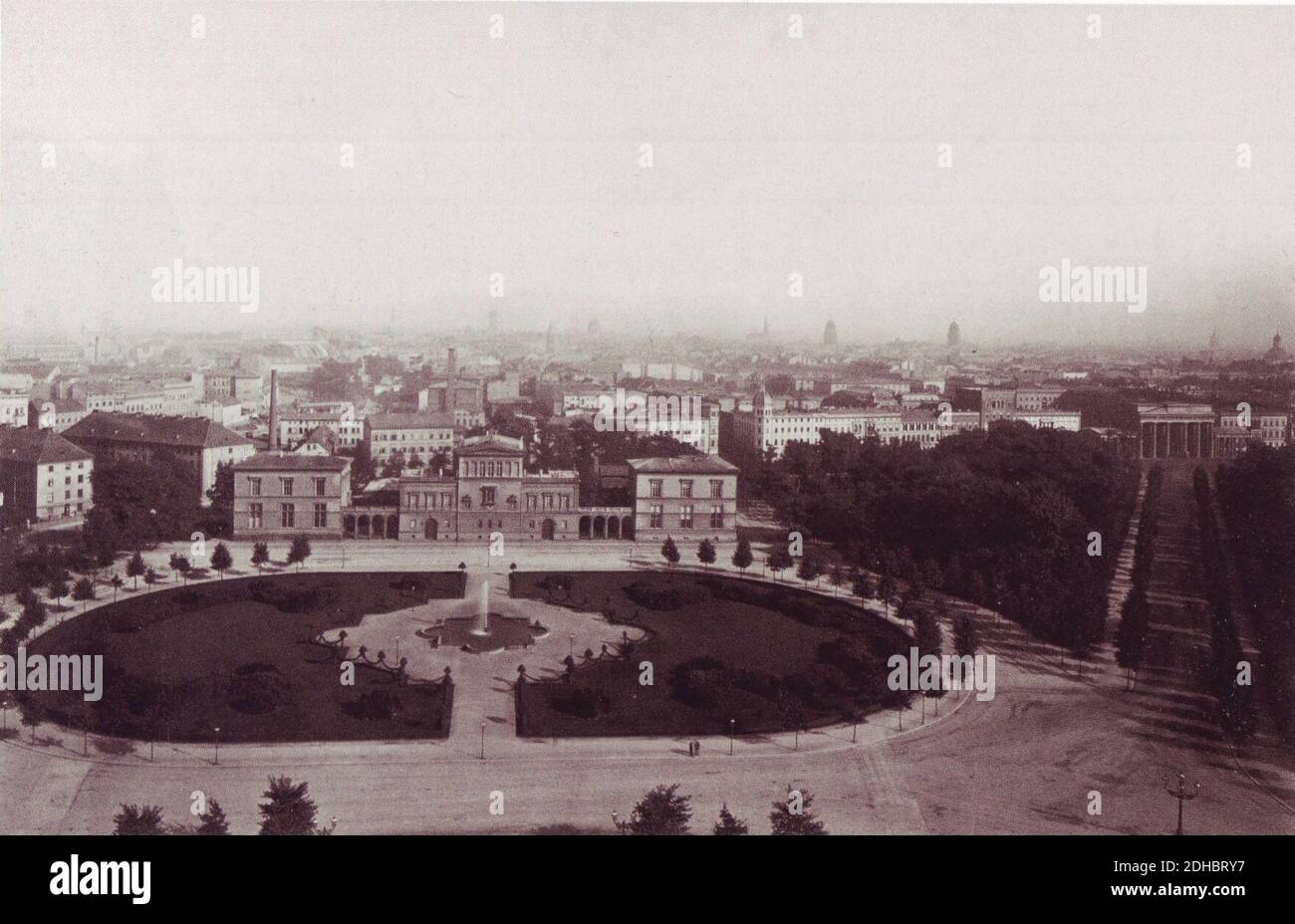 Königsplatz Berlin, um 1880 Stock Photo - Alamy