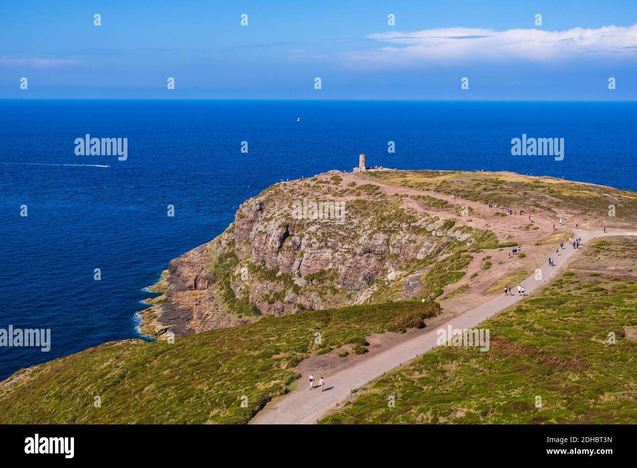 Frehel, France - 25 August 2019: Scenic view of Cape Frehel and its ...
